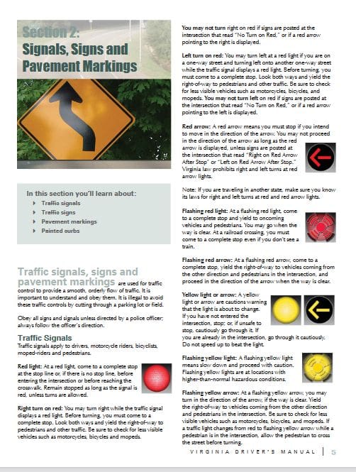 Section 2: Signals, Signs and Pavement Markings - Aadvanced Driving School